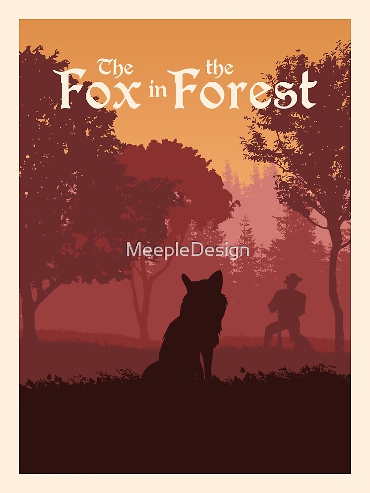 "The Fox in the Forest - Board Games - Minimalist Travel Poster Style ...