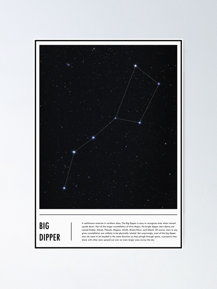 "Big Dipper Constellation" Poster by SPACESTORY | Redbubble