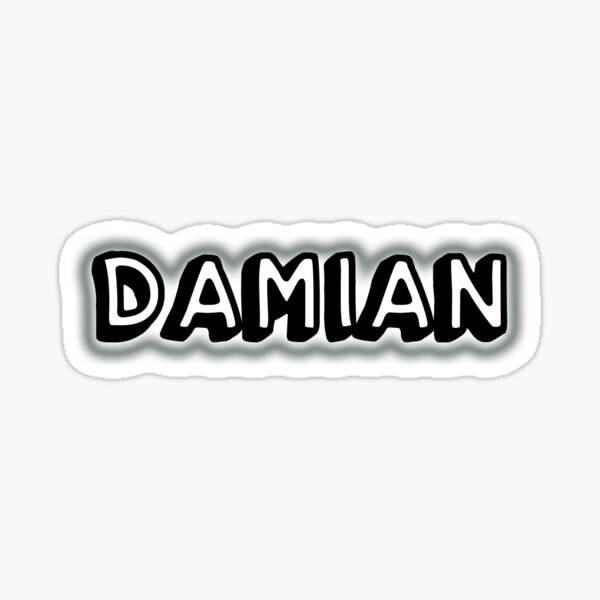 "DAMIAN" Sticker for Sale by good-name | Redbubble