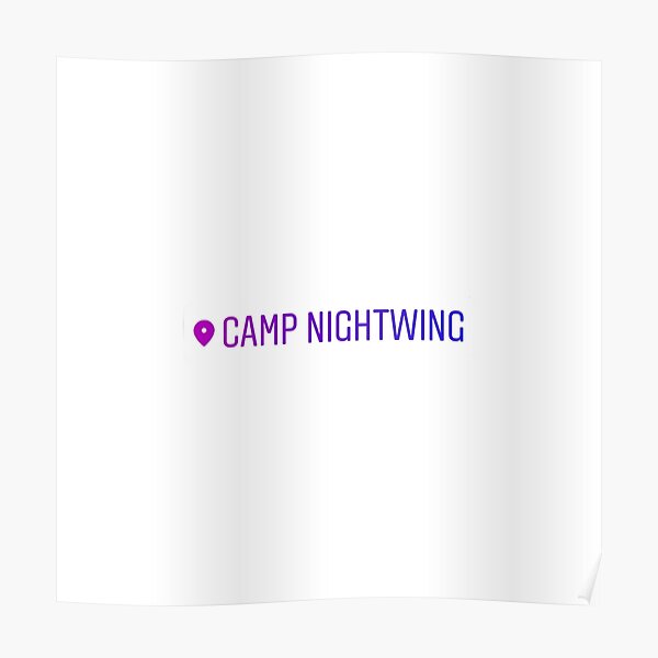 "Fear Street Camp Nightwing Location Tag" Poster by hashnan21 | Redbubble