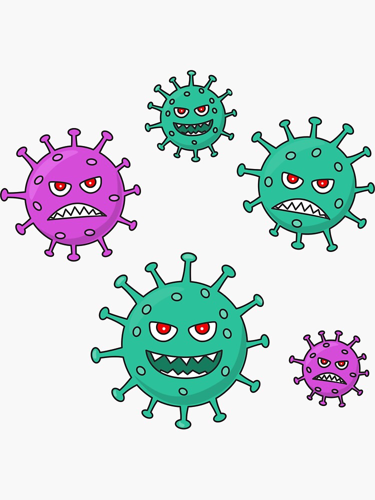 "Germs " Sticker for Sale by dody900 | Redbubble