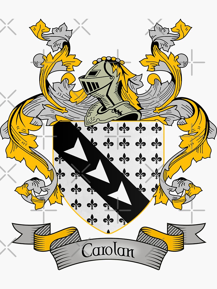 "Carolan Coat of Arms | Carolan Family Crest" Sticker for Sale by ...