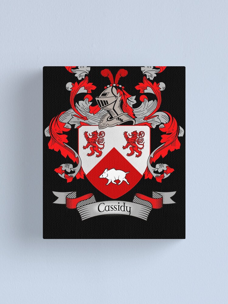 "Cassidy Coat of Arms | Cassidy Family Crest" Canvas Print by chuppys ...