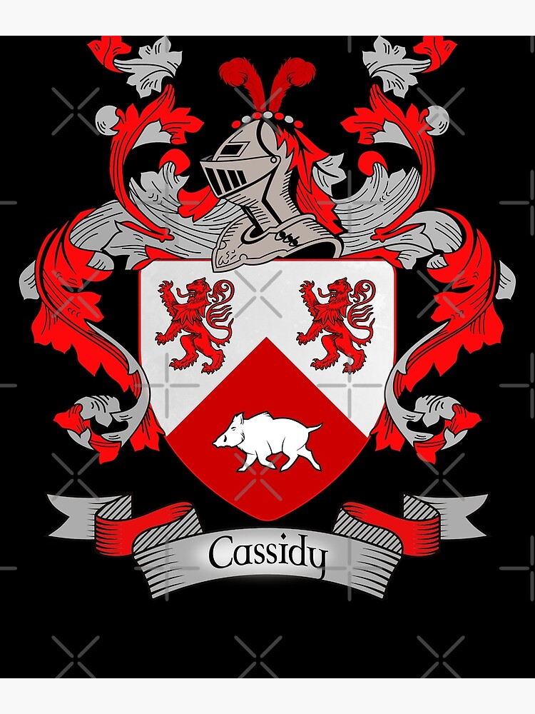 "Cassidy Coat of Arms | Cassidy Family Crest" Canvas Print by chuppys ...