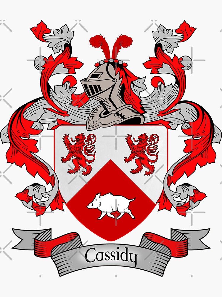 "Cassidy Coat of Arms | Cassidy Family Crest" Sticker for Sale by ...