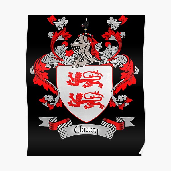 Poster « Armoiries de Clancy | Blason de la famille Clancy », par ...