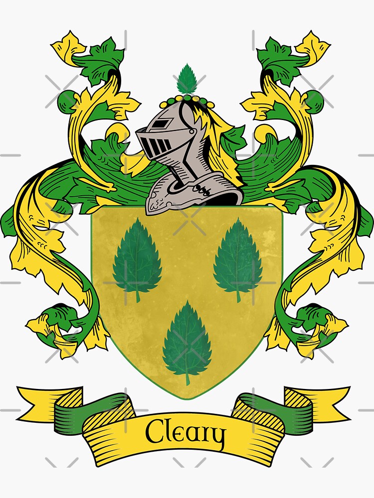 "Cleary Coat of Arms | Cleary Family Crest" Sticker by chuppys | Redbubble