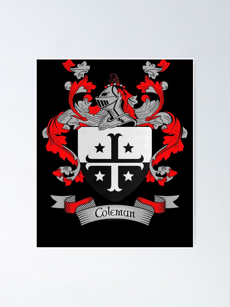 "Coleman Coat of Arms | Coleman Family Crest" Poster for Sale by ...