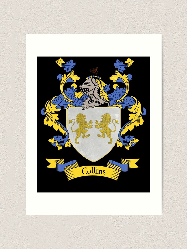 "Collins Coat of Arms | Collins Family Crest" Art Print by chuppys ...