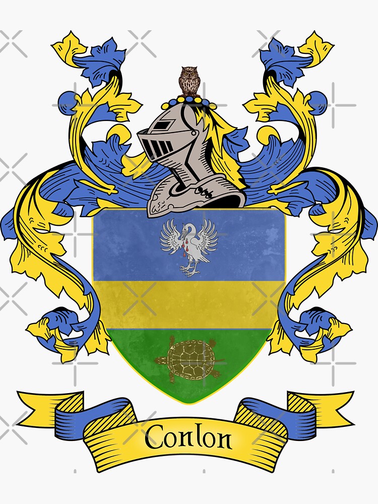 "Conlon Coat of Arms | Conlon Family Crest" Sticker for Sale by chuppys ...