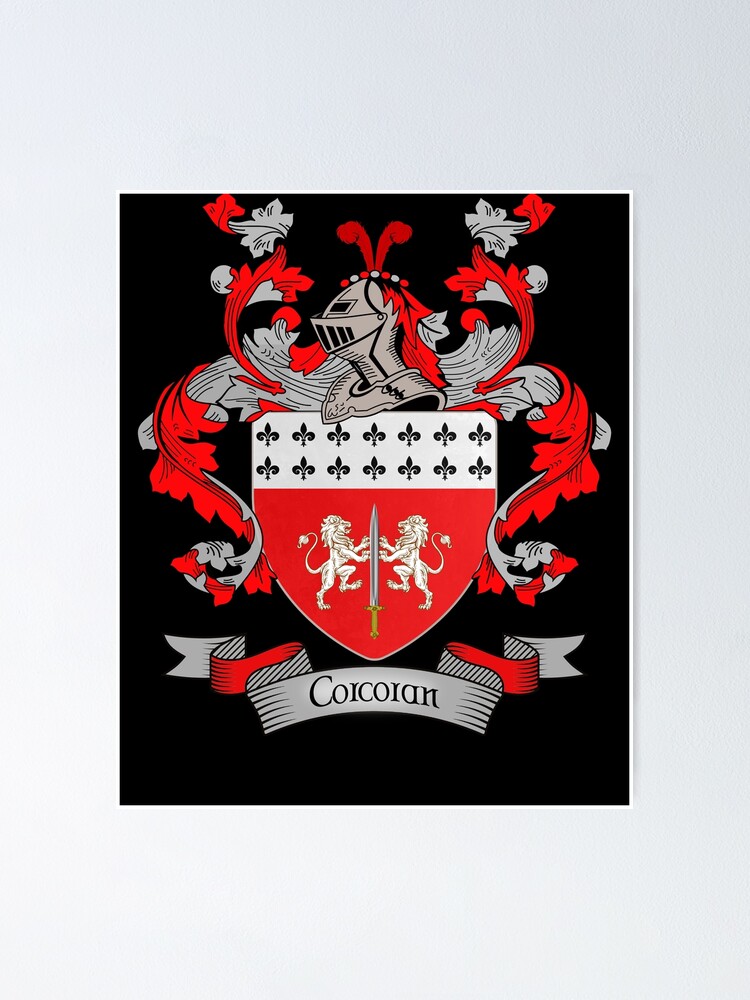 "Corcoran Coat of Arms | Corcoran Family Crest" Poster by chuppys ...
