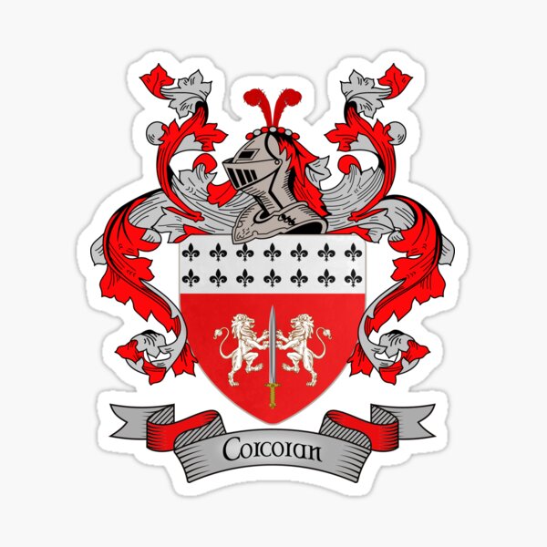 "Corcoran Coat of Arms | Corcoran Family Crest" Sticker for Sale by ...