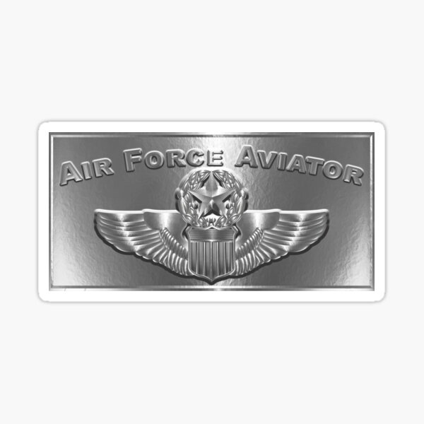 "Air Force Master Aviator Wings USA Flag" Sticker by SoldierAlways ...