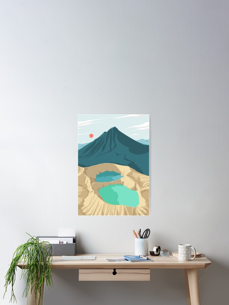 "Kelimutu Nasional Park - Indonesia" Poster for Sale by JENTZBOM-ART ...