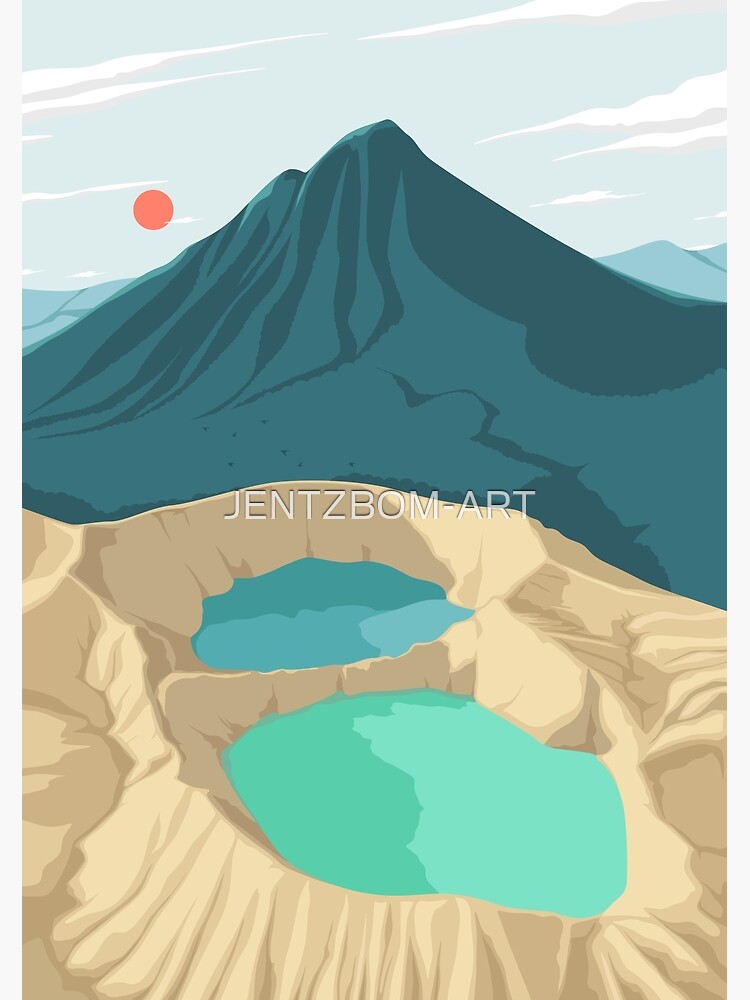 "Kelimutu Nasional Park - Indonesia" Poster for Sale by JENTZBOM-ART ...