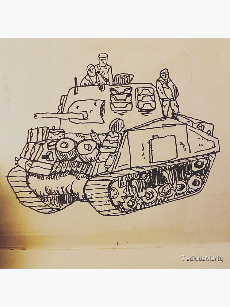 "WW2 Tank" Sticker for Sale by TediousMarty | Redbubble
