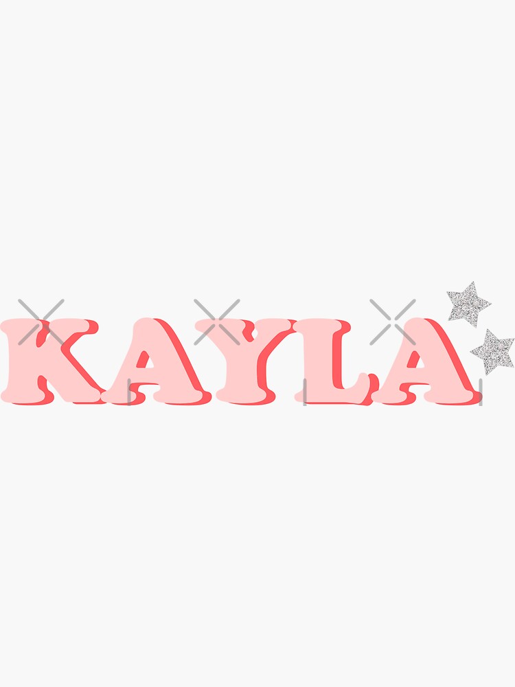 "Kayla" Sticker for Sale by laineystudios | Redbubble