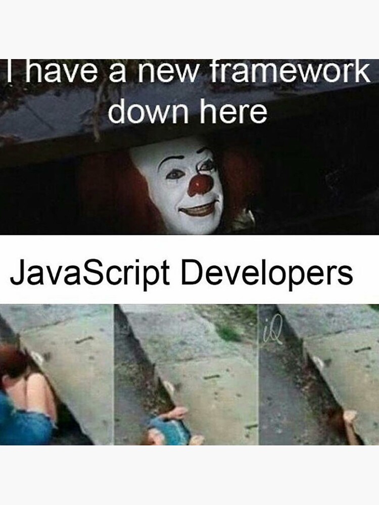 "JavaScript Meme" Sticker for Sale by MartinPolak | Redbubble