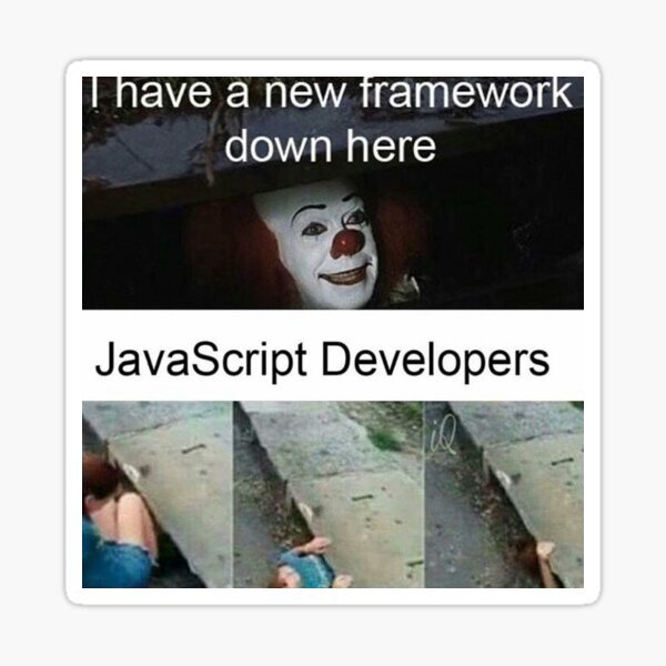 "JavaScript Meme" Sticker for Sale by MartinPolak | Redbubble