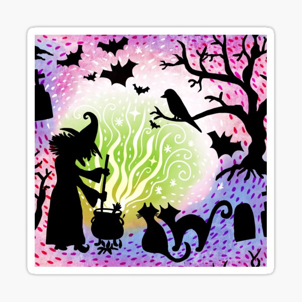 "Hubble Bubble Pastel Halloween" Sticker for Sale by creativinchi ...