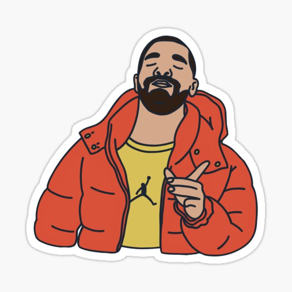 "Drake " Sticker for Sale by alexcfleming | Redbubble