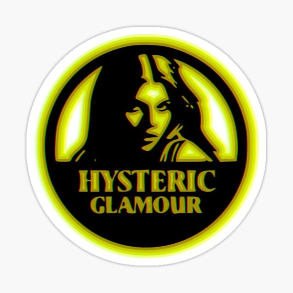 "hysteric glamour logo with girl and text" Sticker for Sale by uglyhot ...
