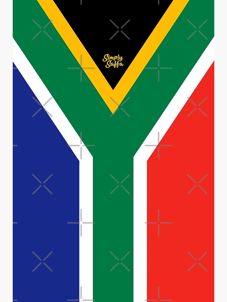 "Simply Saffa - South African Flag" Poster by ZA-ffer | Redbubble