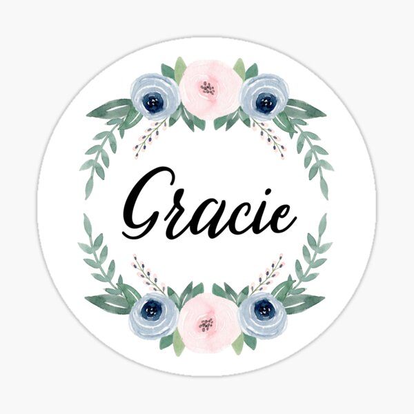 "Gracie" Sticker for Sale by alexaferragamo | Redbubble