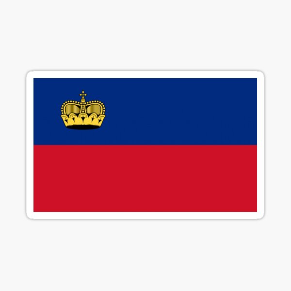 "Flag of Liechtenstein" Sticker for Sale by mo91 | Redbubble