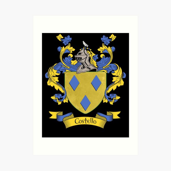 "Costello Coat of Arms | Costello Family Crest" Art Print by chuppys ...