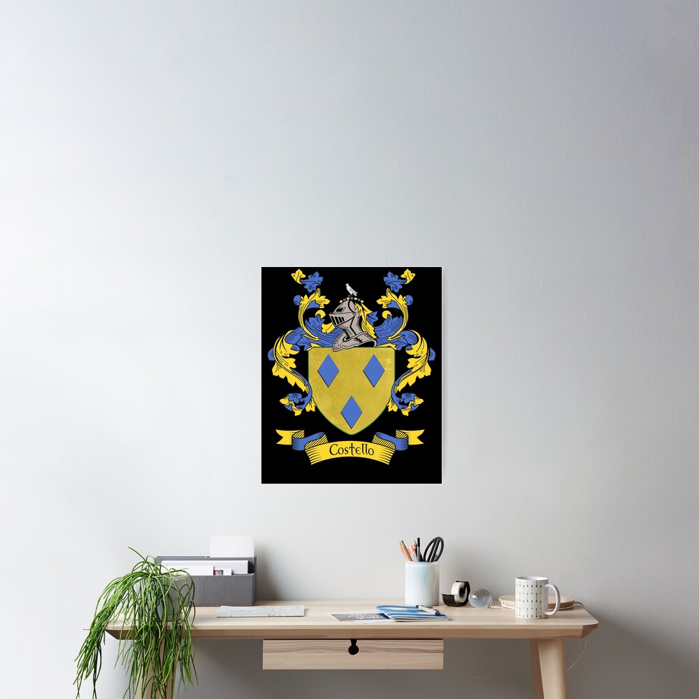 "Costello Coat of Arms | Costello Family Crest" Poster for Sale by ...