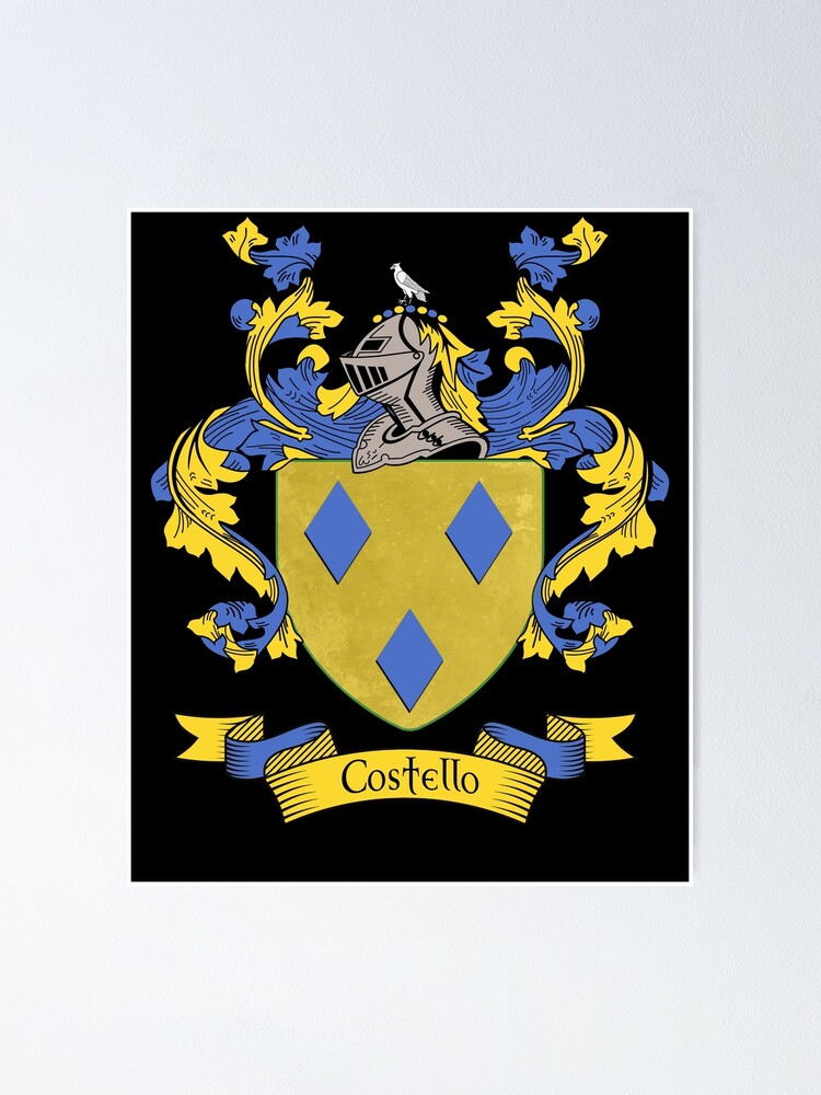"Costello Coat of Arms | Costello Family Crest" Poster for Sale by ...