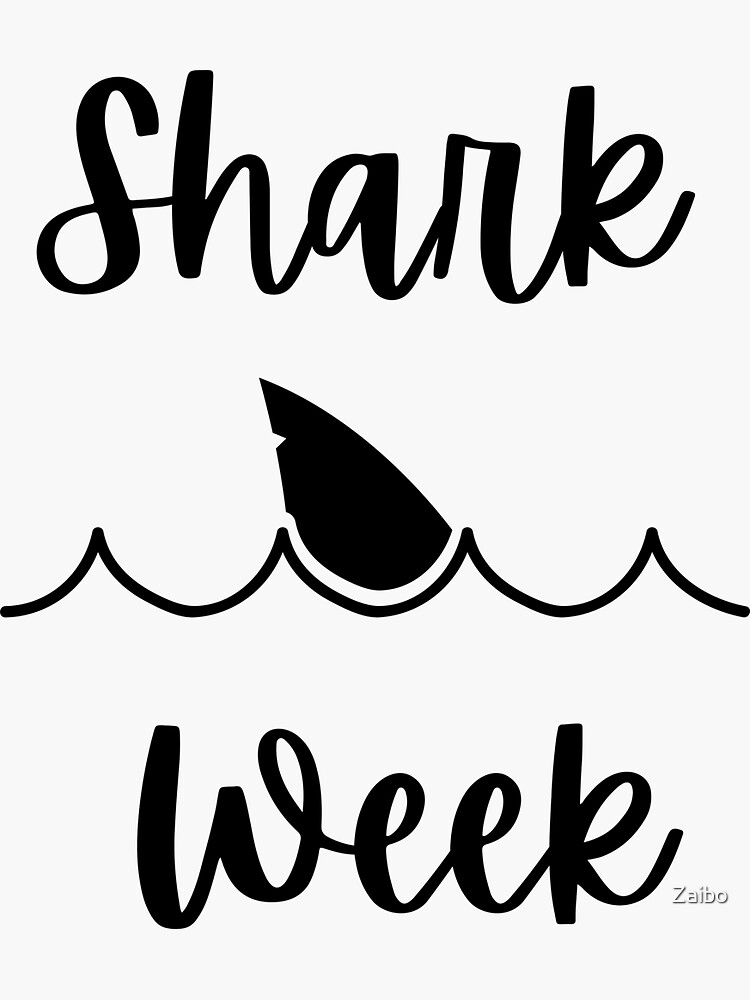"Shark Week" Sticker by Zaibo | Redbubble