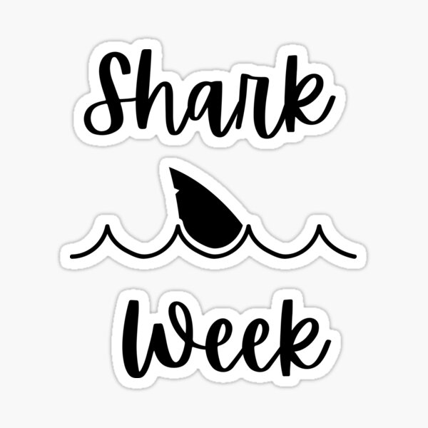 "Shark Week" Sticker by Zaibo | Redbubble