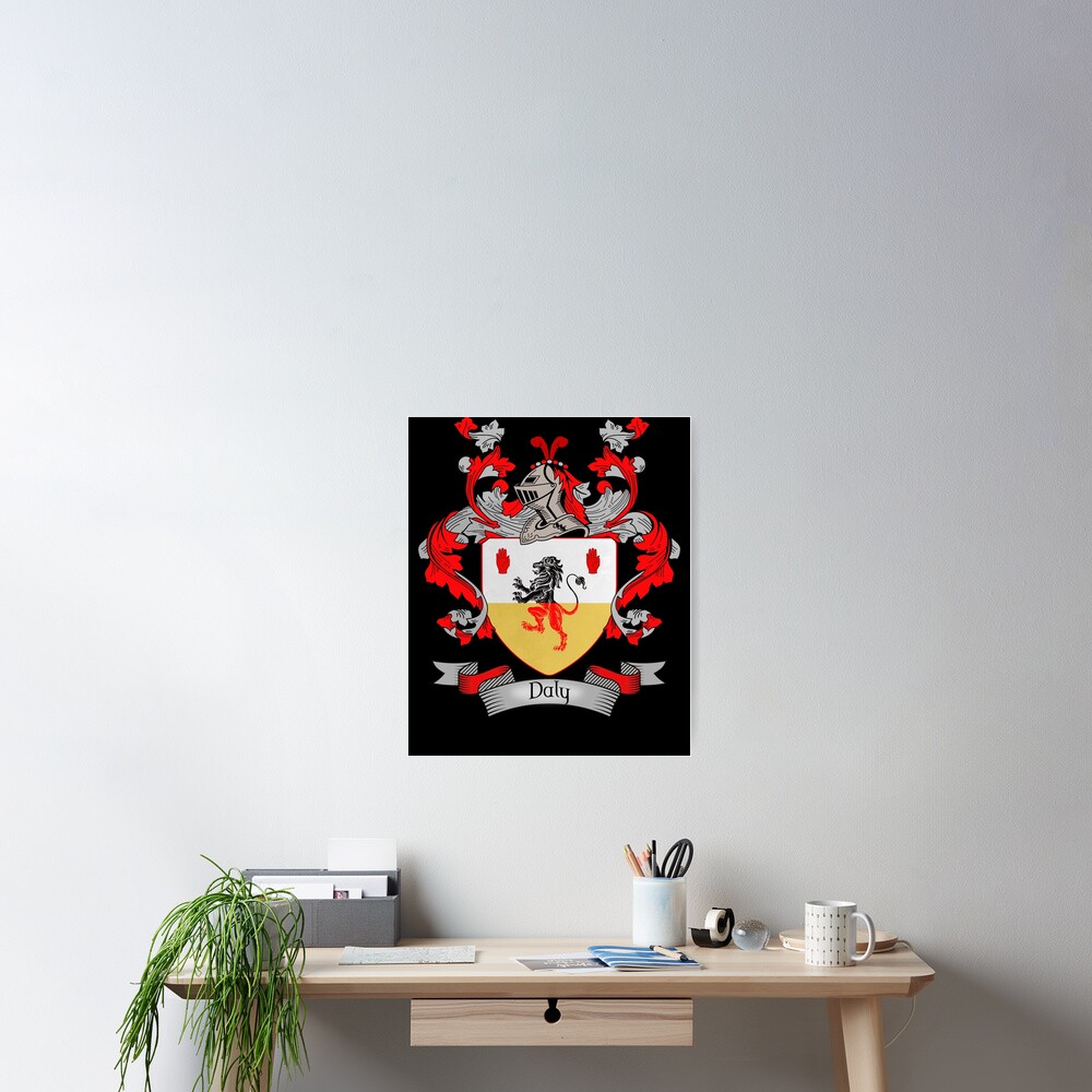 "Daly Coat of Arms | Daly Family Crest" Poster for Sale by chuppys ...