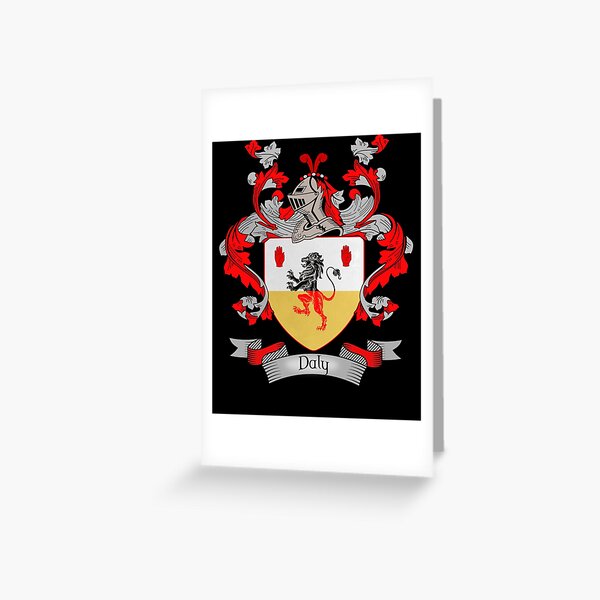 "Daly Coat of Arms | Daly Family Crest" Greeting Card by chuppys ...