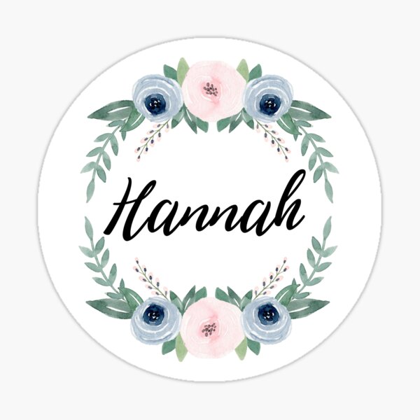 "Hannah" Sticker for Sale by Arianna Gallardo | Redbubble