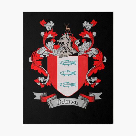 "Delaney Coat of Arms | Delaney Family Crest" Art Board Print for Sale ...