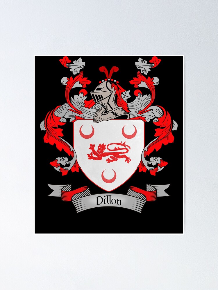 Póster «Escudo de armas de Dillon | Cresta de la familia Dillon» de ...