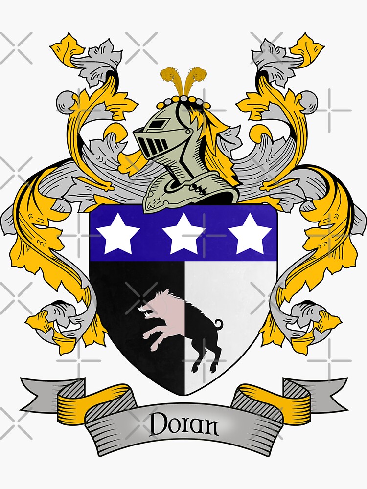 "Doran Coat of Arms | Doran Family Crest" Sticker for Sale by chuppys ...
