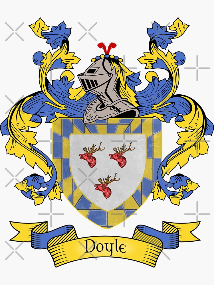 "Doyle Coat of Arms | Doyle Family Crest" Sticker for Sale by chuppys ...