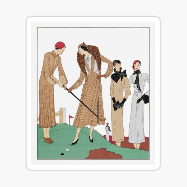 "Art Deco Four women on a golf course (1931) by Martial et Armand and ...