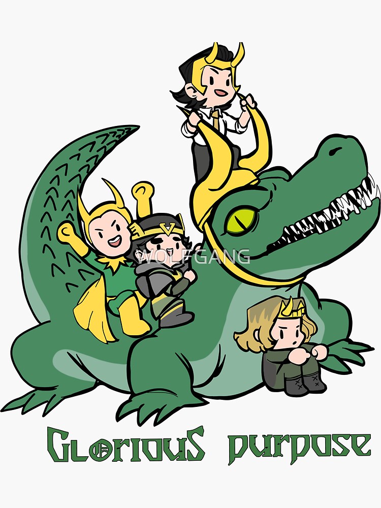 "Loki Variants" Sticker for Sale by W0LFGANG | Redbubble