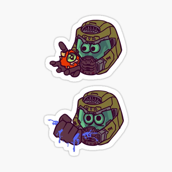 "Caco goes squish v.1" Sticker for Sale by ritter-draws | Redbubble