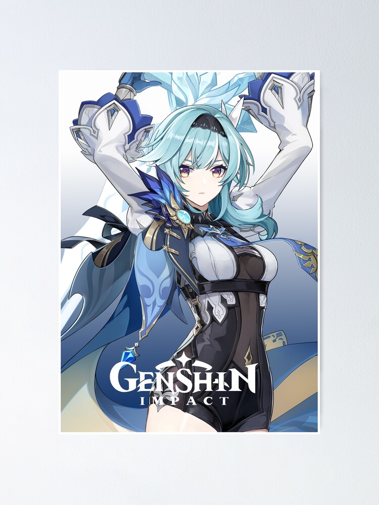 "Eula Genshin Impact" Poster for Sale by Nadine-Suciu | Redbubble