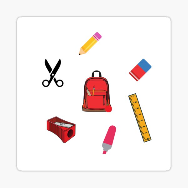 "Back to School Tool Kit" Sticker for Sale by MENTU-Tees | Redbubble
