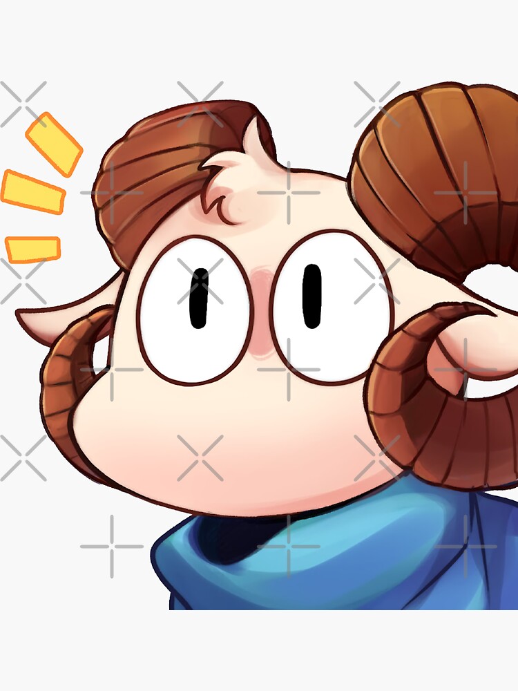 "Jschlatt Ram" Sticker for Sale by Panda ‎ | Redbubble