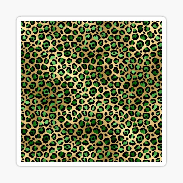 "Emerald and Gold Safari Paper V10" Sticker for Sale by KleinDuBois ...