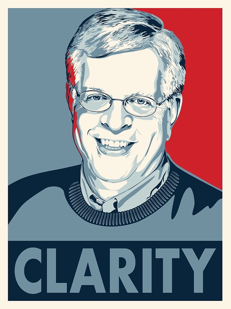 "Dennis Prager Clarity" Poster for Sale by rightposters | Redbubble