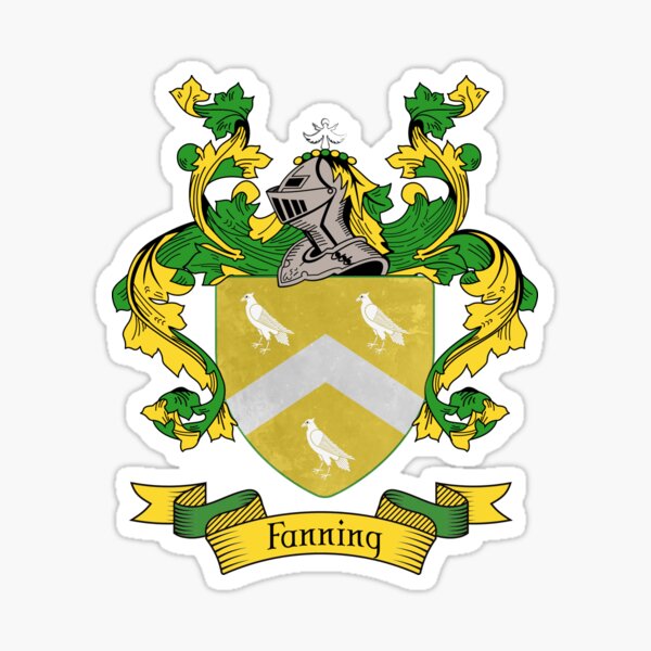 "Fanning Coat of Arms | Fanning Family Crest" Sticker for Sale by ...